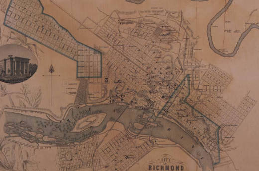 Four early maps of Henrico County and Richmond – CHPN